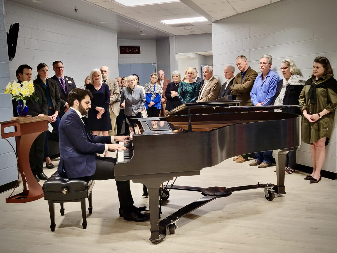 Crowd turns out for Dr. Robert Scott Beard Memorial Lobby dedication ...